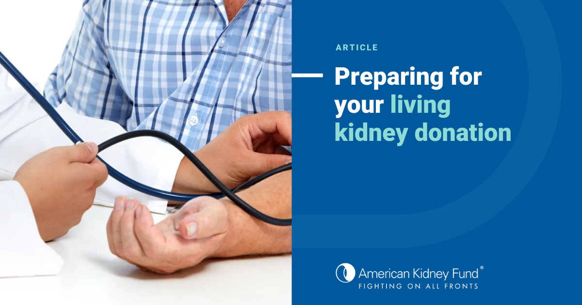 La preparación para la donación renal en vida